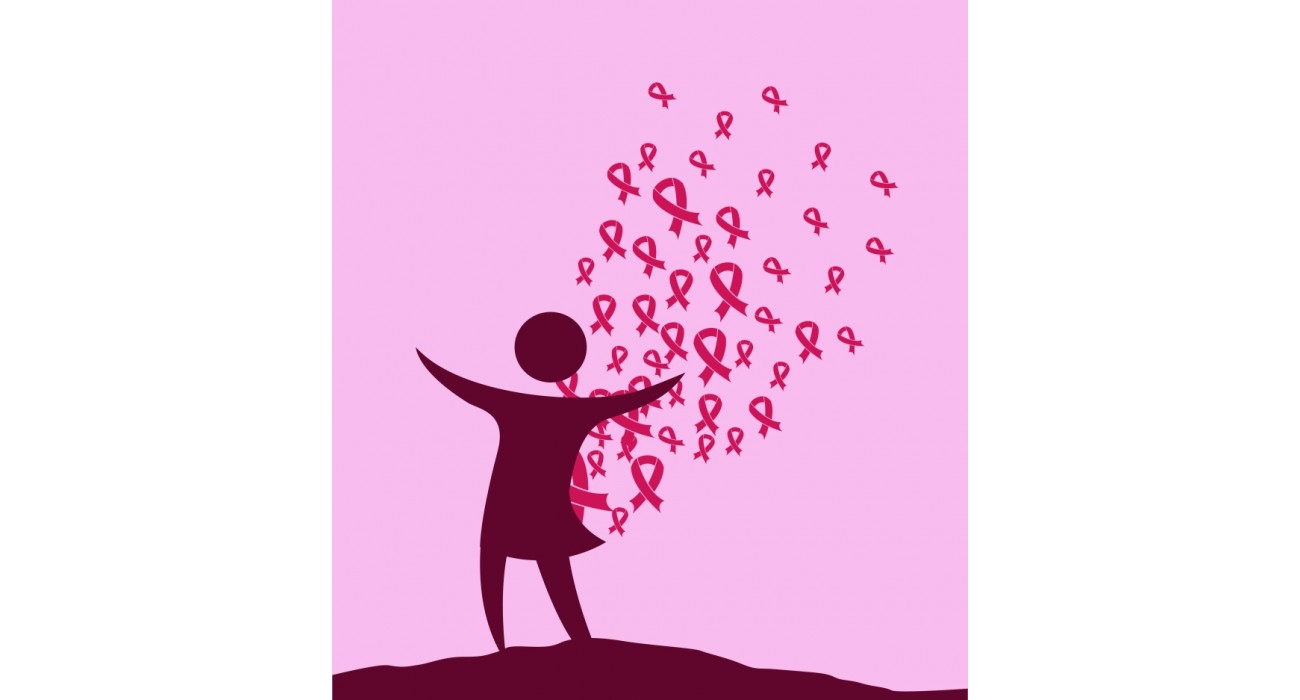 ΣΥΜΒΟΛΟ ΚΑΡΚΙΝΟΣ ΤΟΥ ΜΑΣΤΟΥ ΣΕ ΡΟΖ ΦΟΝΤΟ