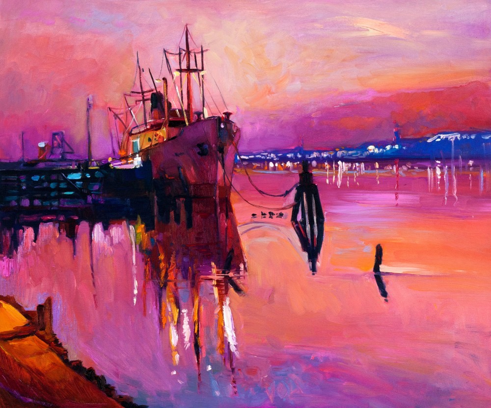 ΛΙΜΑΝΙ ΜΕ ΡΟΖ ΑΠΟΧΡΩΣΕΙΣ